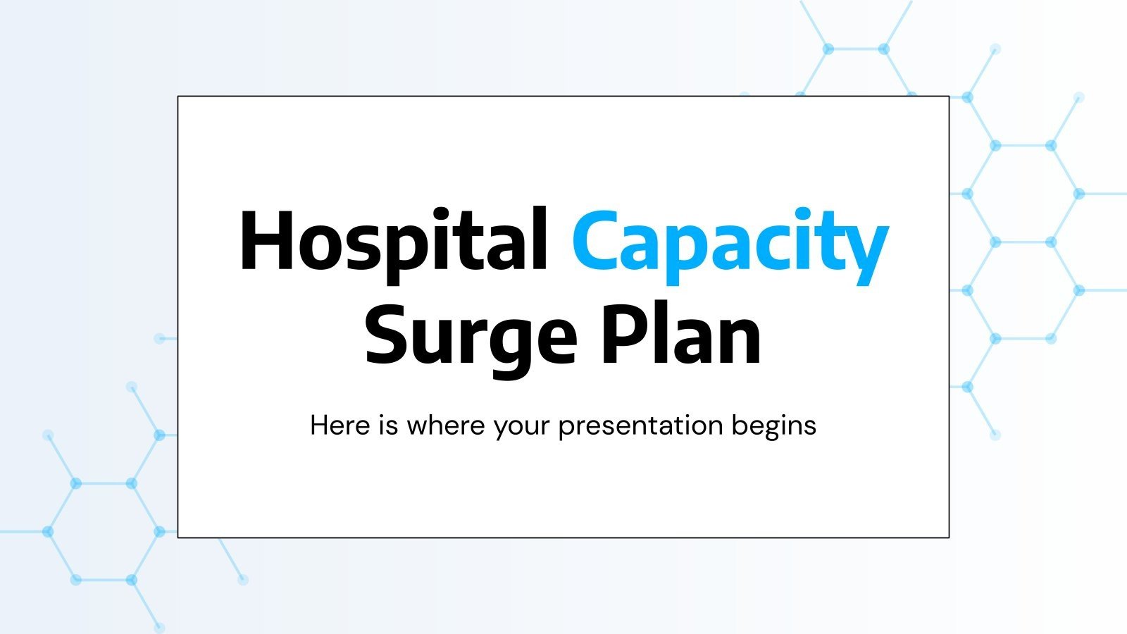 Modelos de Google Slides e PowerPoint sobre hospitais