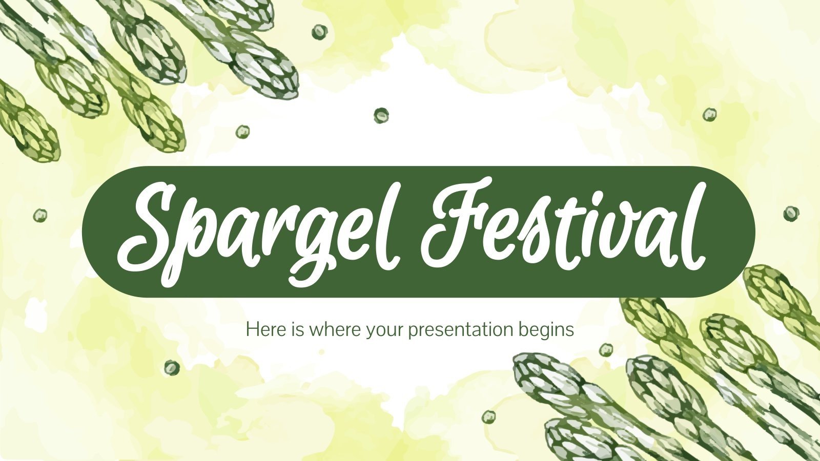 Spargel Festival | Google Slides and PowerPoint template