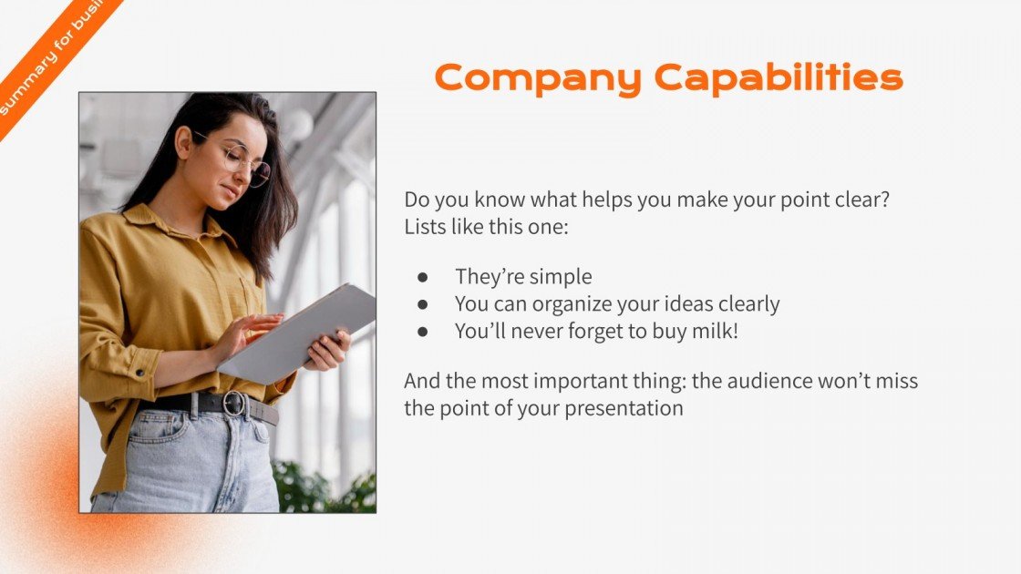 Executive Summary For Business | Google Slides & Ppt Template