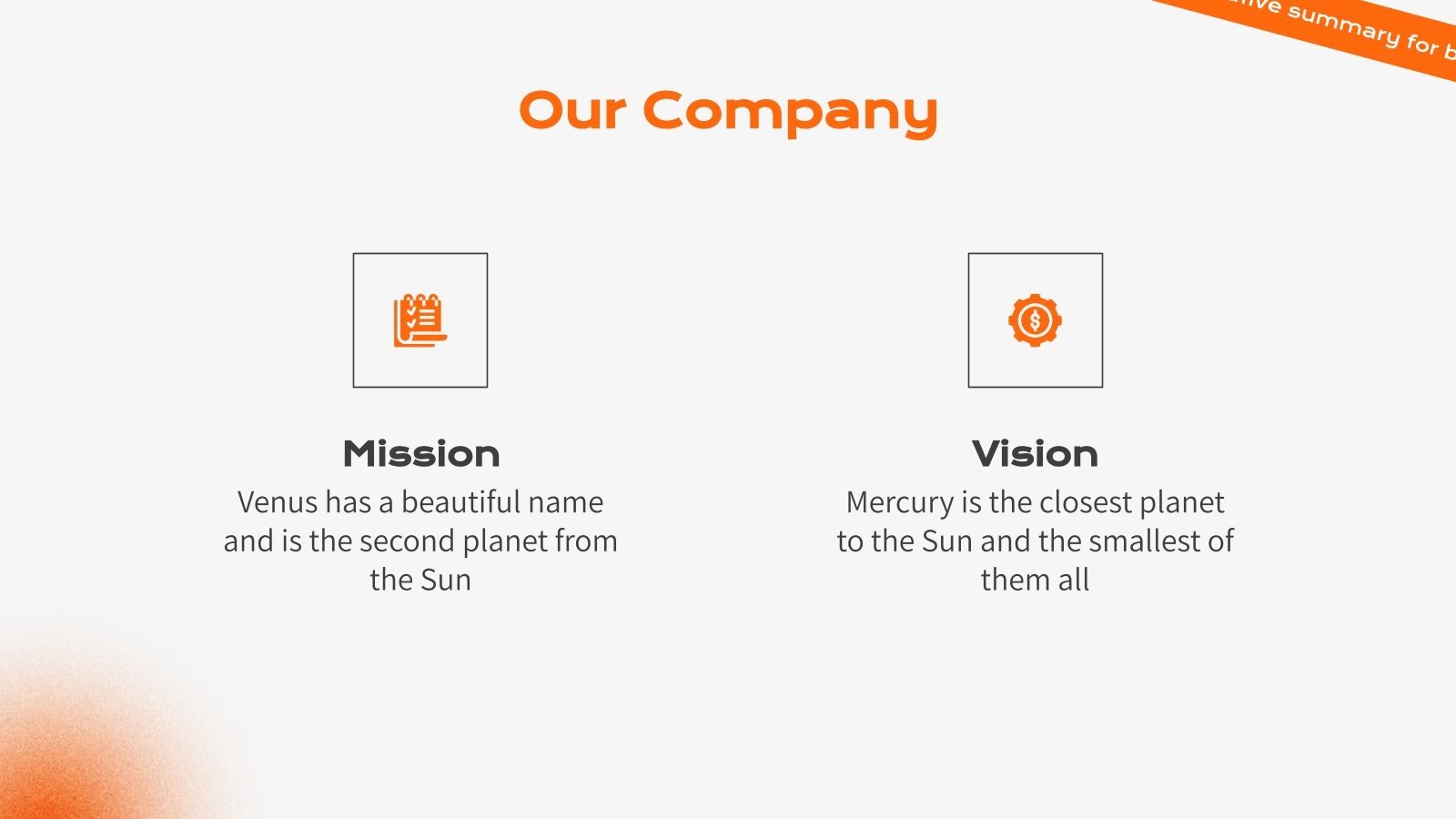 Executive Summary for Business | Google Slides & PPT template