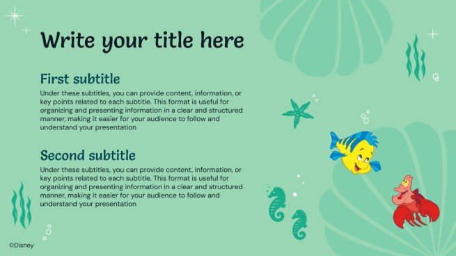 The Little Mermaid Presentation