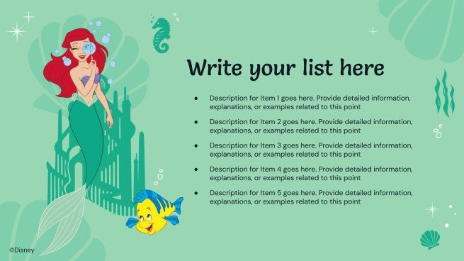 The Little Mermaid Presentation