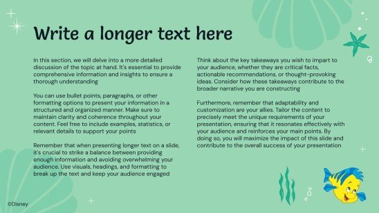 The Little Mermaid Presentation