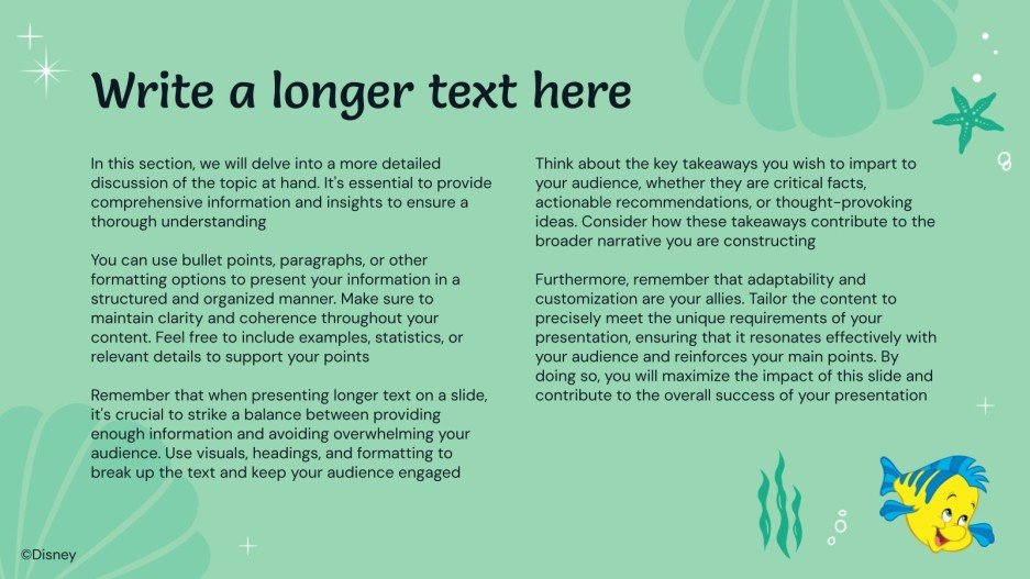 The Little Mermaid Presentation