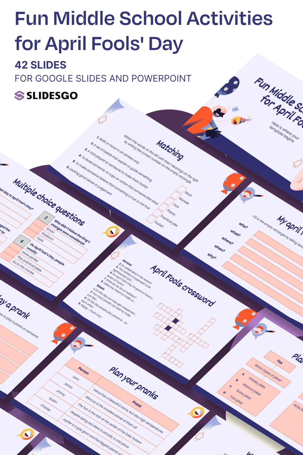 Fun Middle School Activities for April Fools' Day