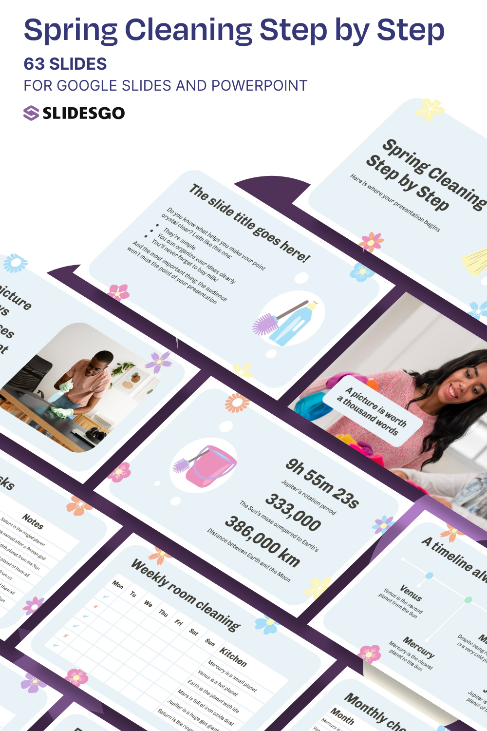 Spring Cleaning Step by Step Presentation