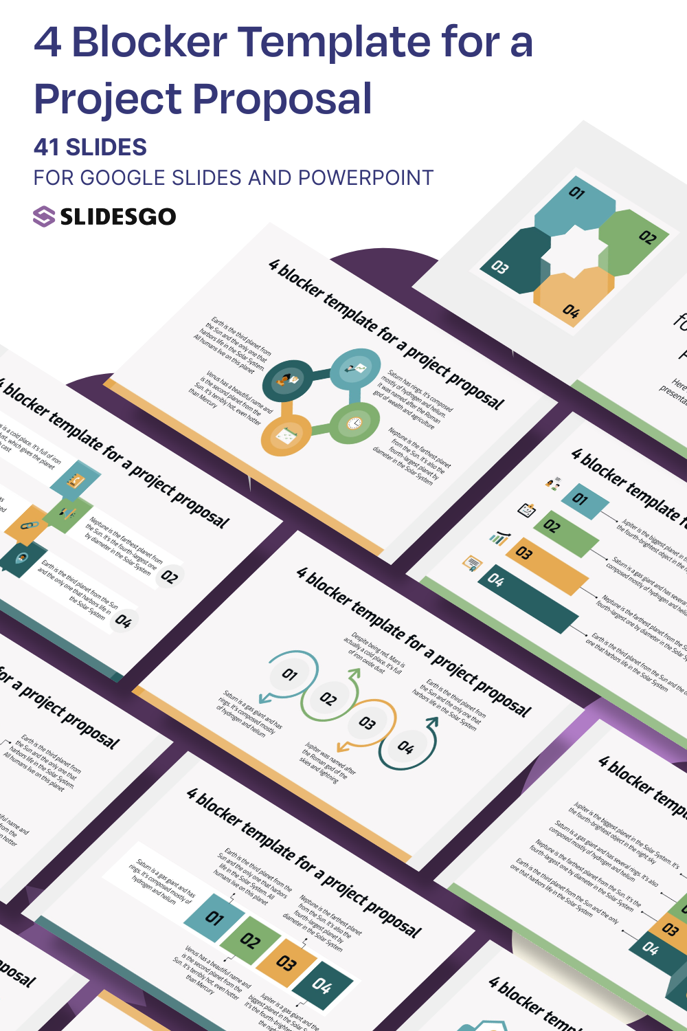 4 Blocker Template for a Project Proposal Presentation