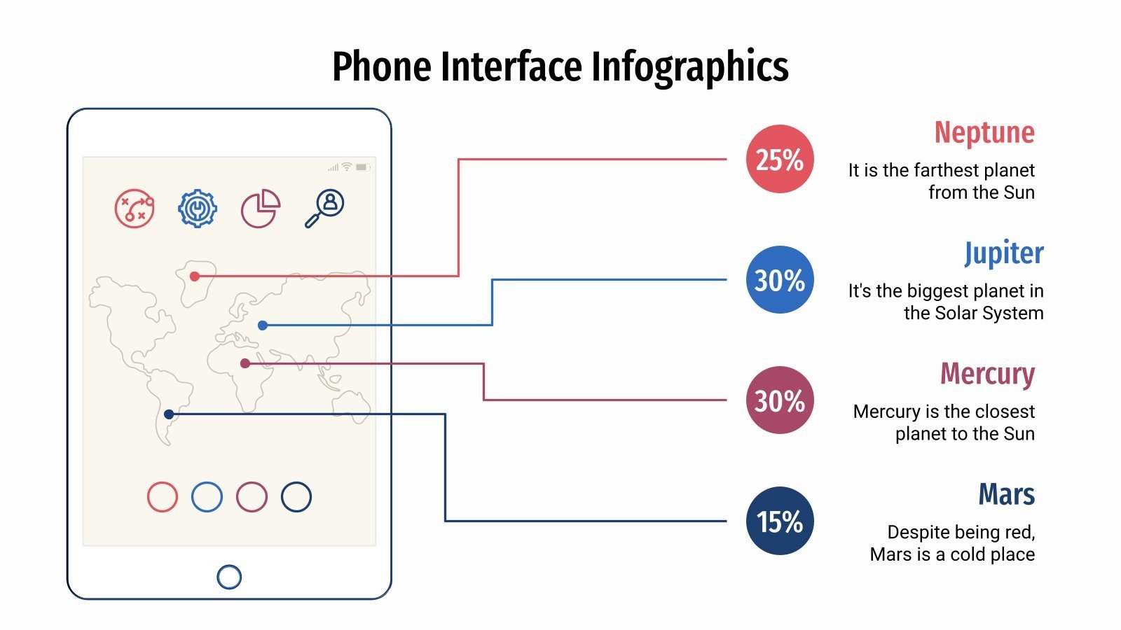 Phone Interface Infographics | Google Slides & PPT template
