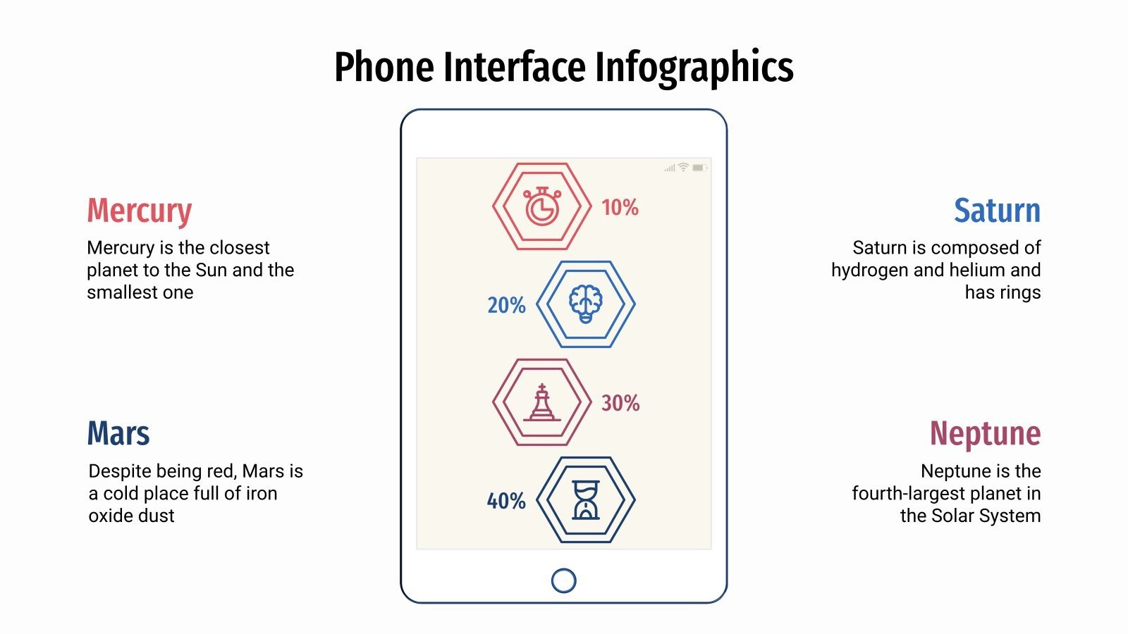 Phone Interface Infographics | Google Slides & PPT template