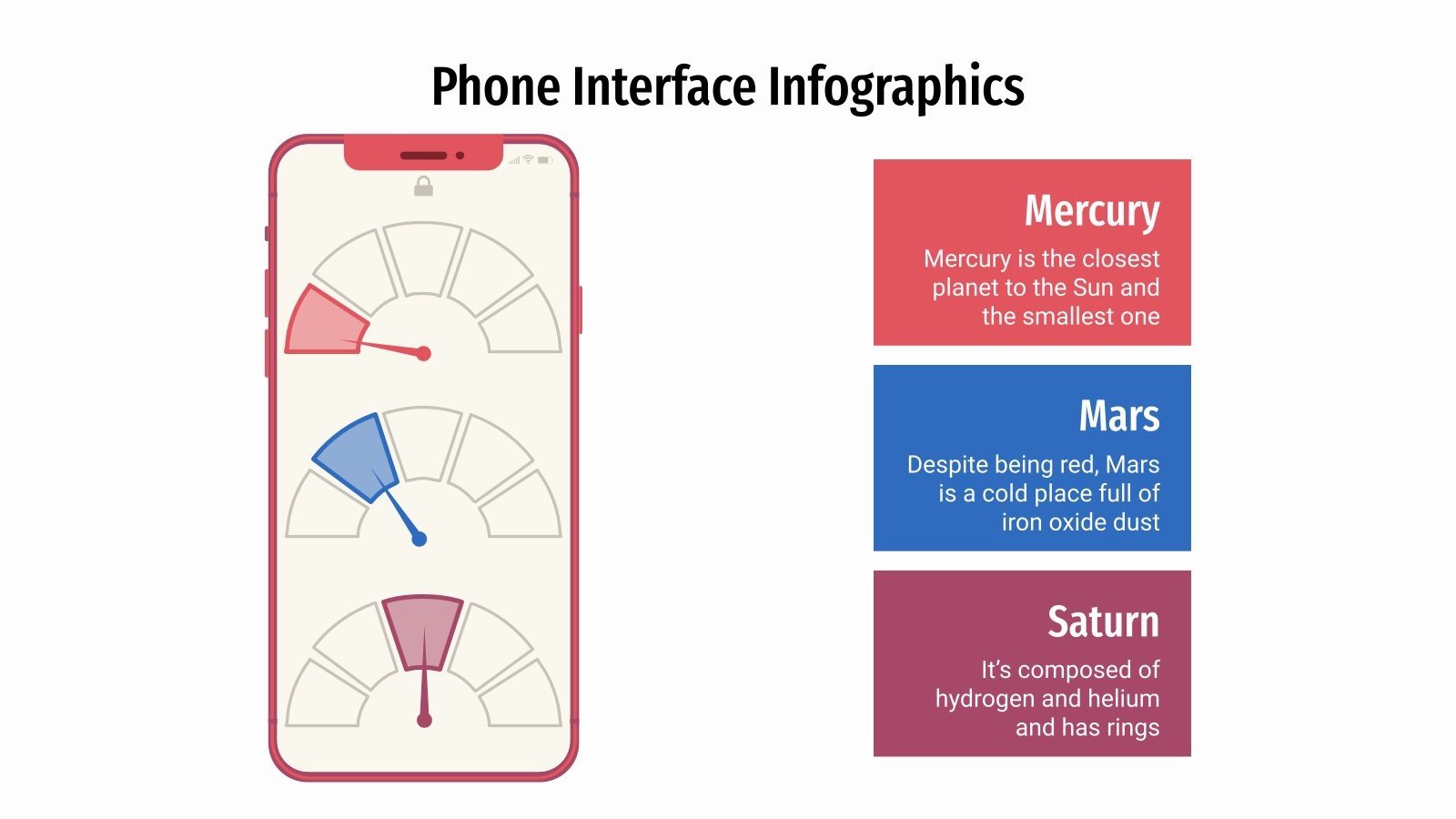 Infográficos da interface do celular | Google Slides e PPT