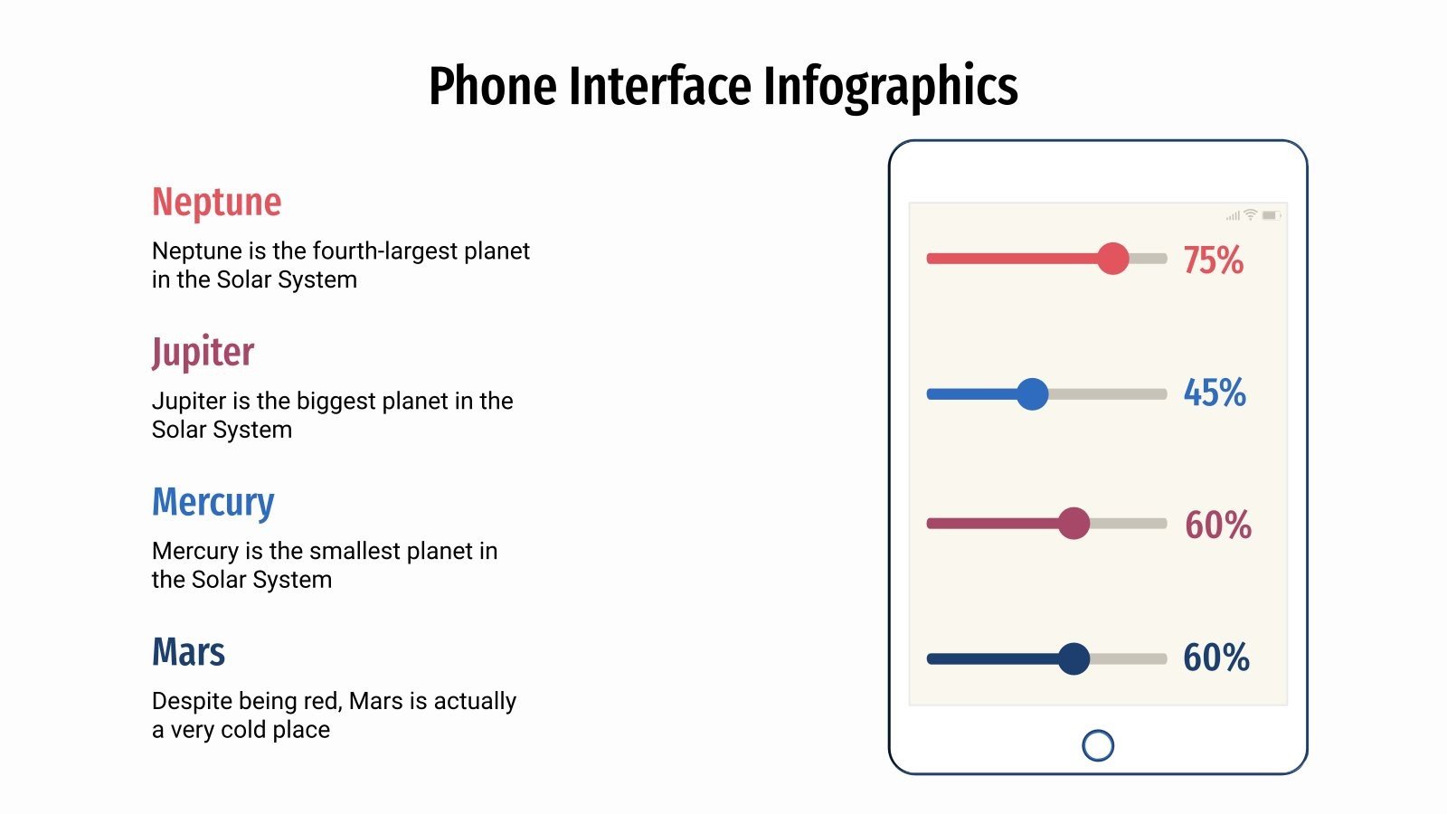 Phone Interface Infographics | Google Slides & PPT template