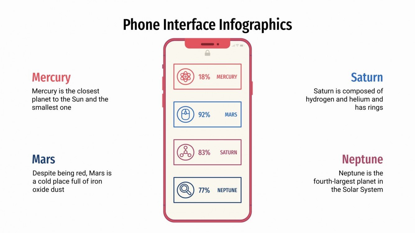 Phone Interface Infographics | Google Slides & PPT template