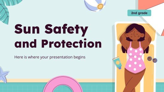 Seguridad y protección frente al sol - 2.º de primaria