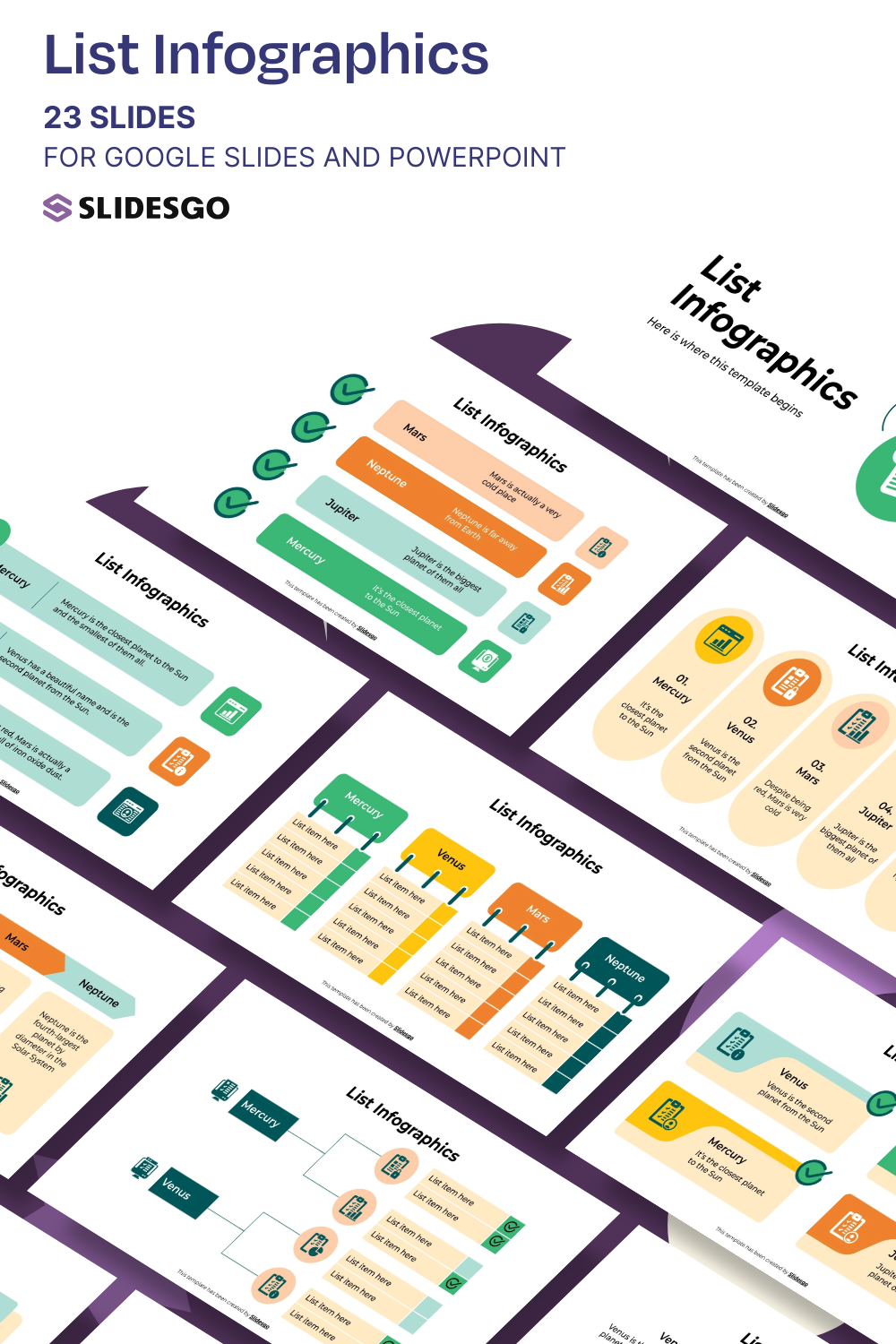 List Infographics Template