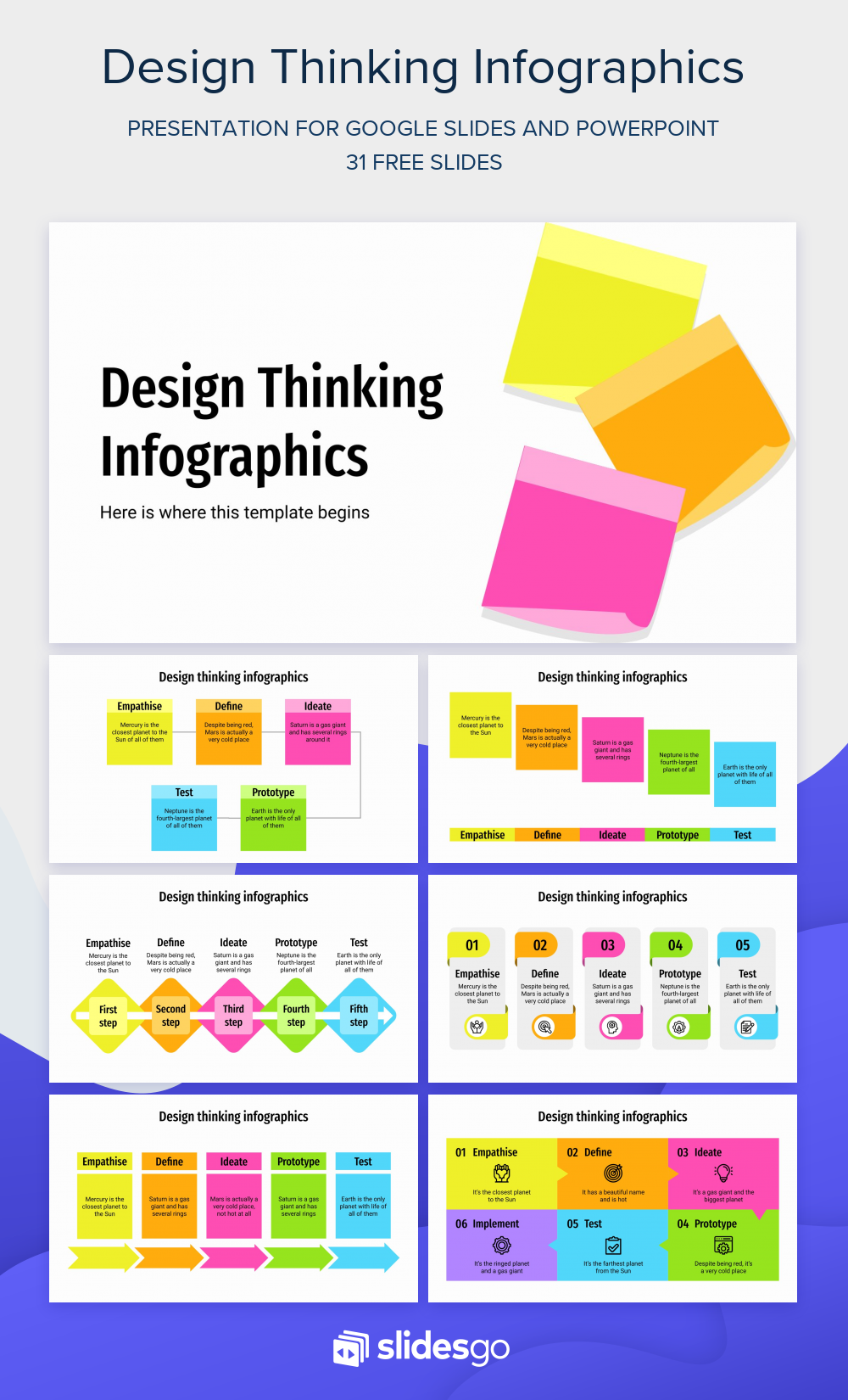 Design Thinking Infographics | Google Slides and PPT
