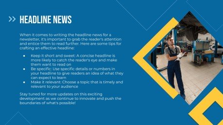 Automotive Industry Newsletter Presentation