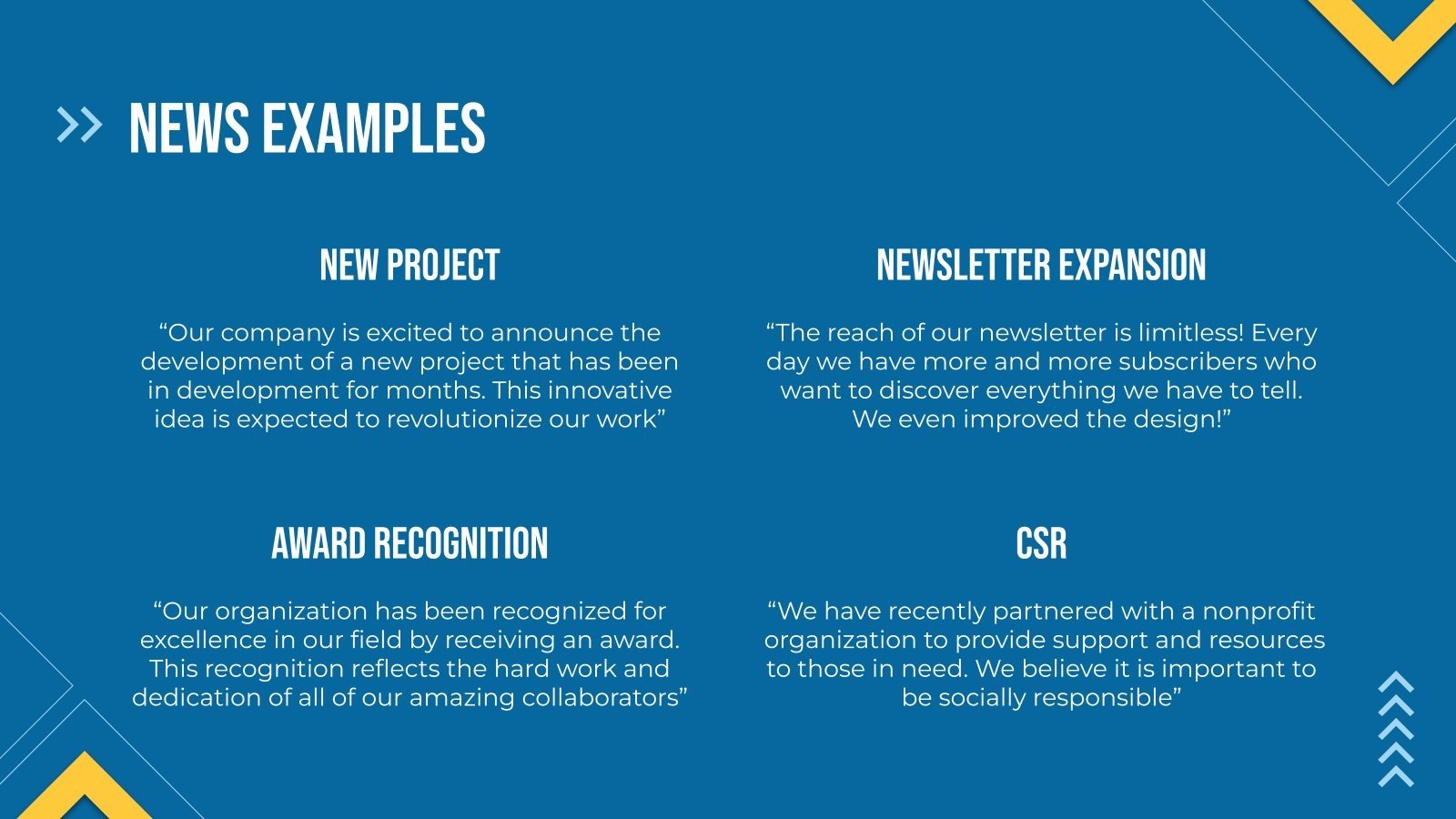 Automotive Industry Newsletter Presentation