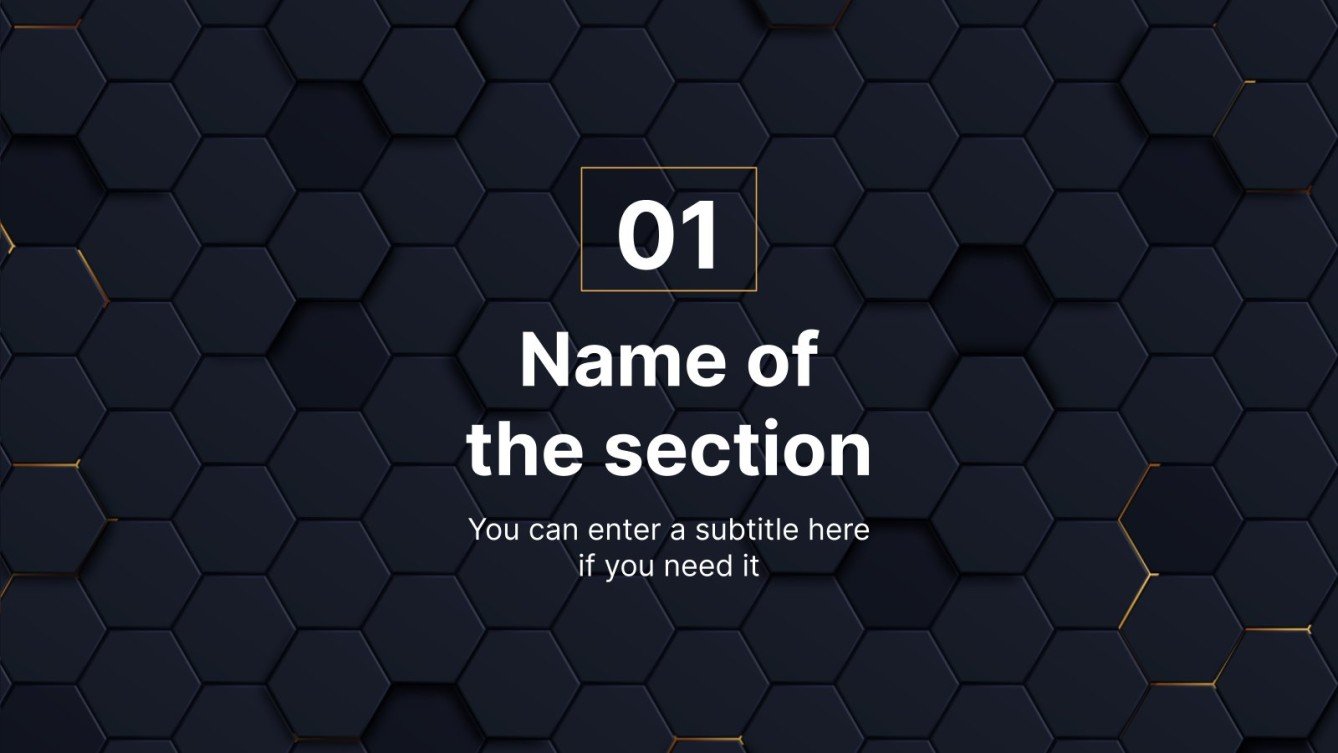 Bee Pattern for Marketing Presentation