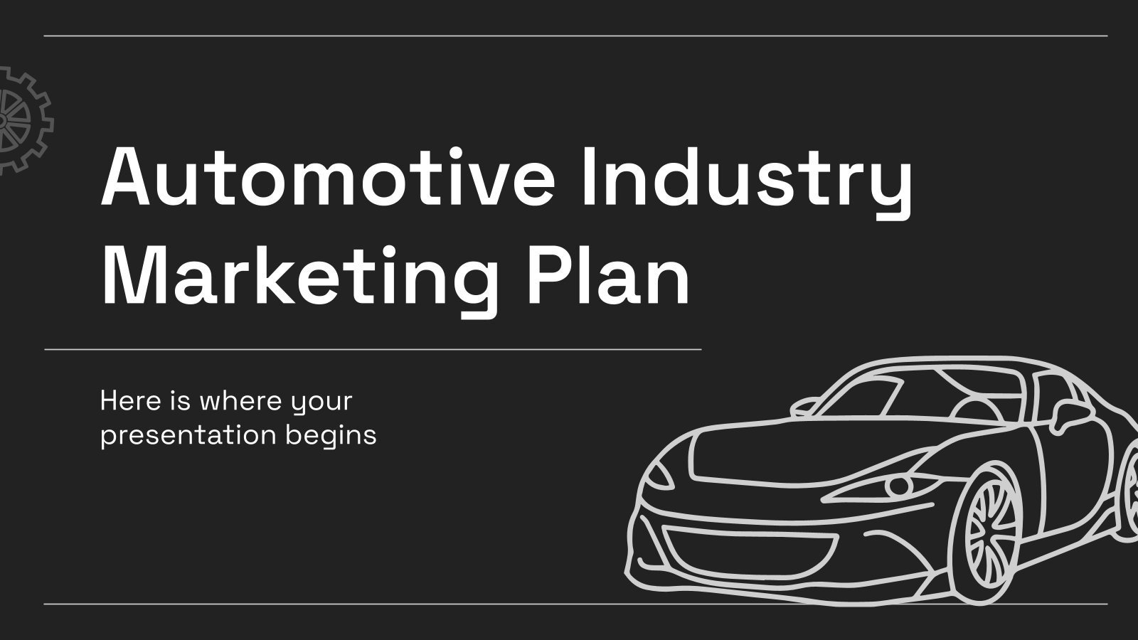 Automotive Industry Marketing Plan Presentation