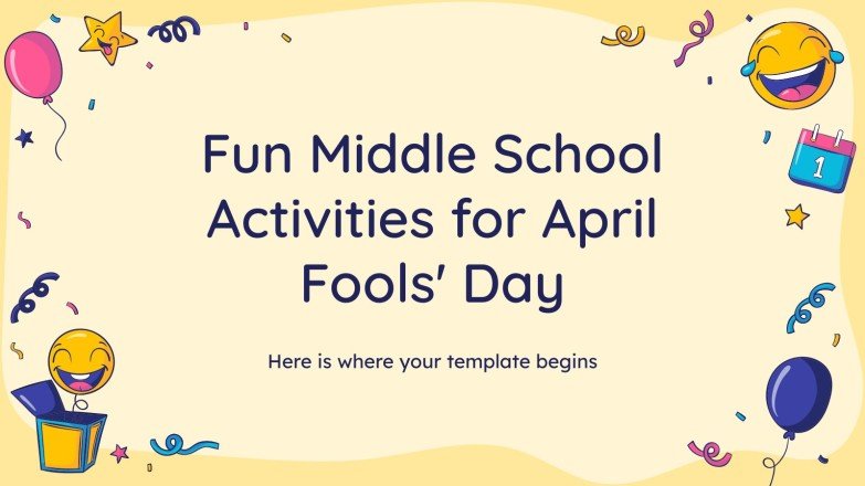 Fun Middle School Activities for April Fools' Day