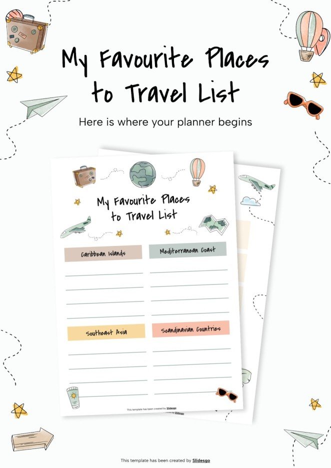 Free Google Slides & PPT presentation templates about vacation