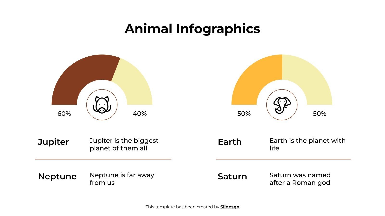 Animal Infographics Template