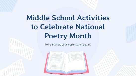 Middle School Activities to Celebrate National Poetry Month