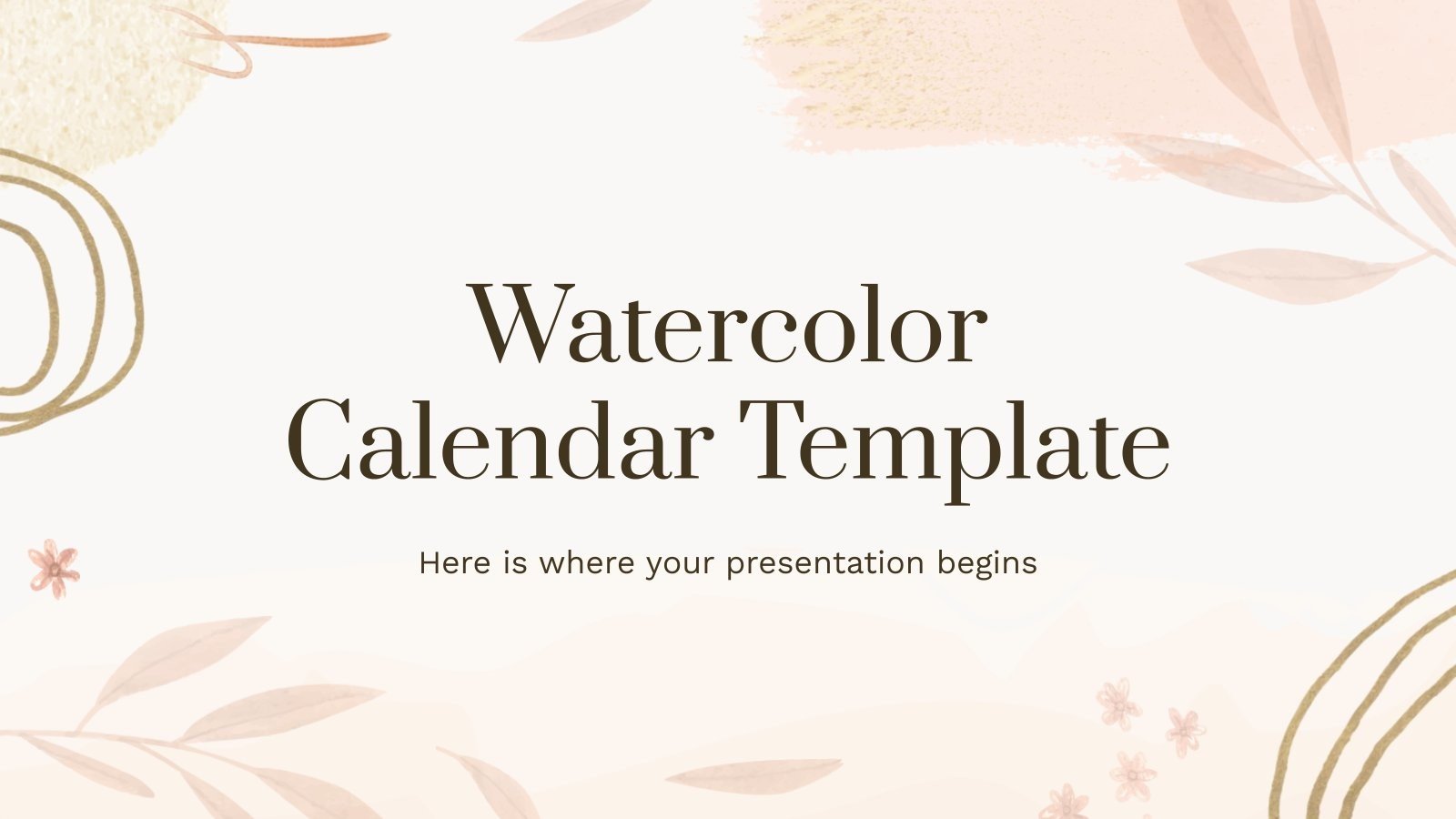Plantillas de calendario para Google Slides y PowerPoint