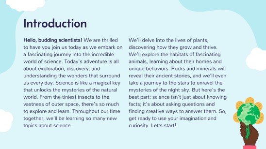 Earth Materials - 1st Grade Presentation