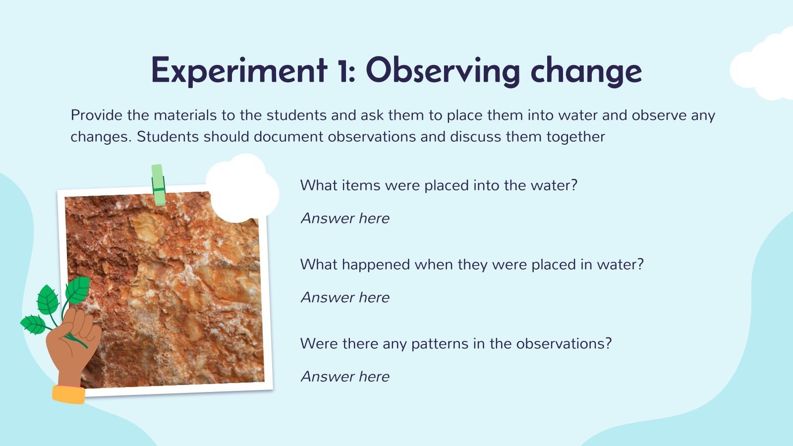 Earth Materials - 1st Grade Presentation
