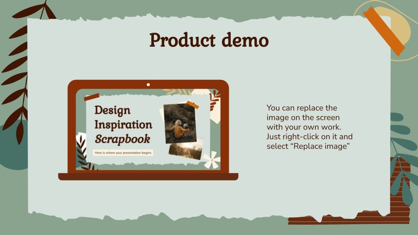Design Inspiration Scrapbook Presentation