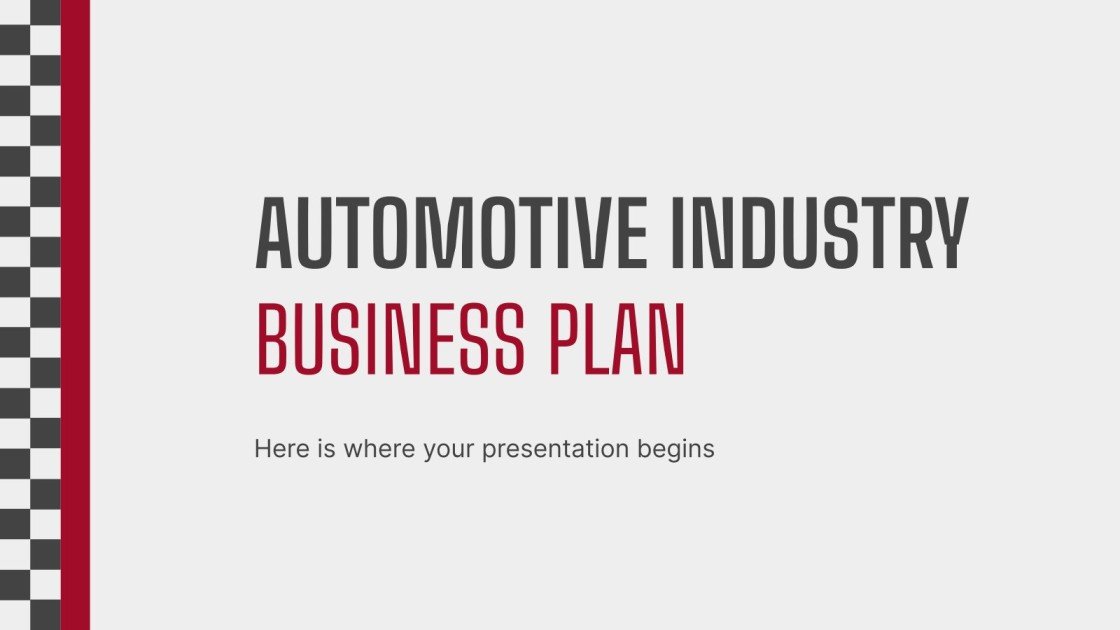 Automotive Industry Business Plan Presentation