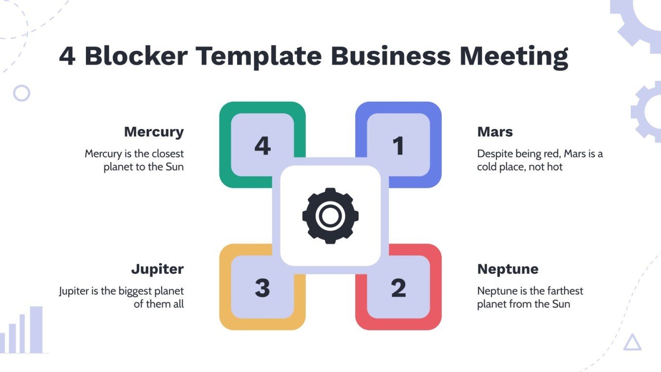 4 Blocker Template Business Meeting Presentation
