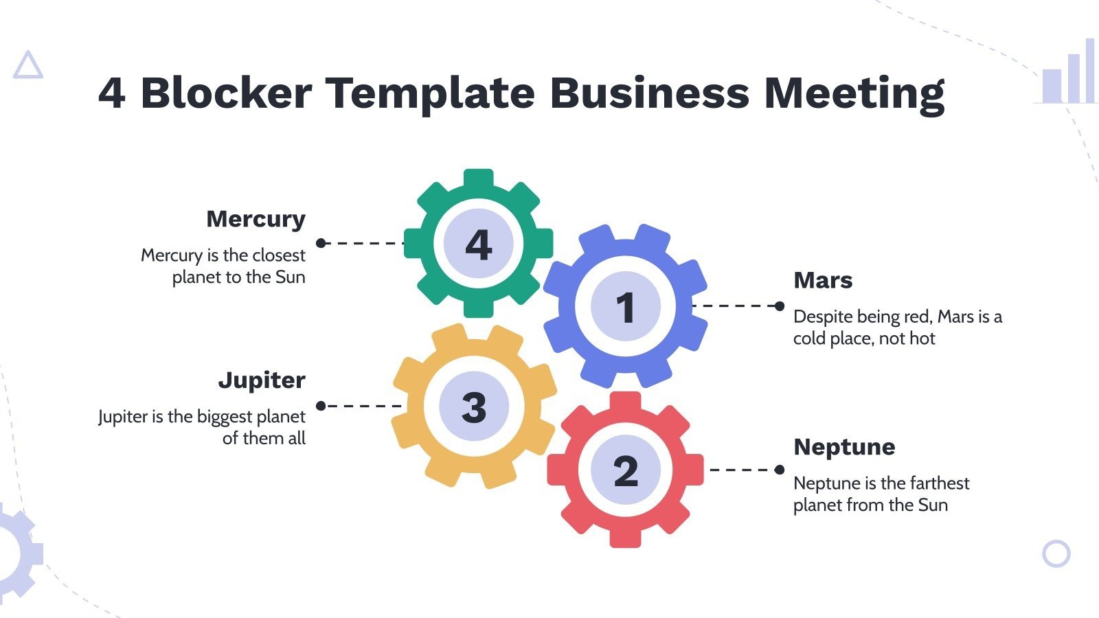 4 Blocker Template Business Meeting Presentation