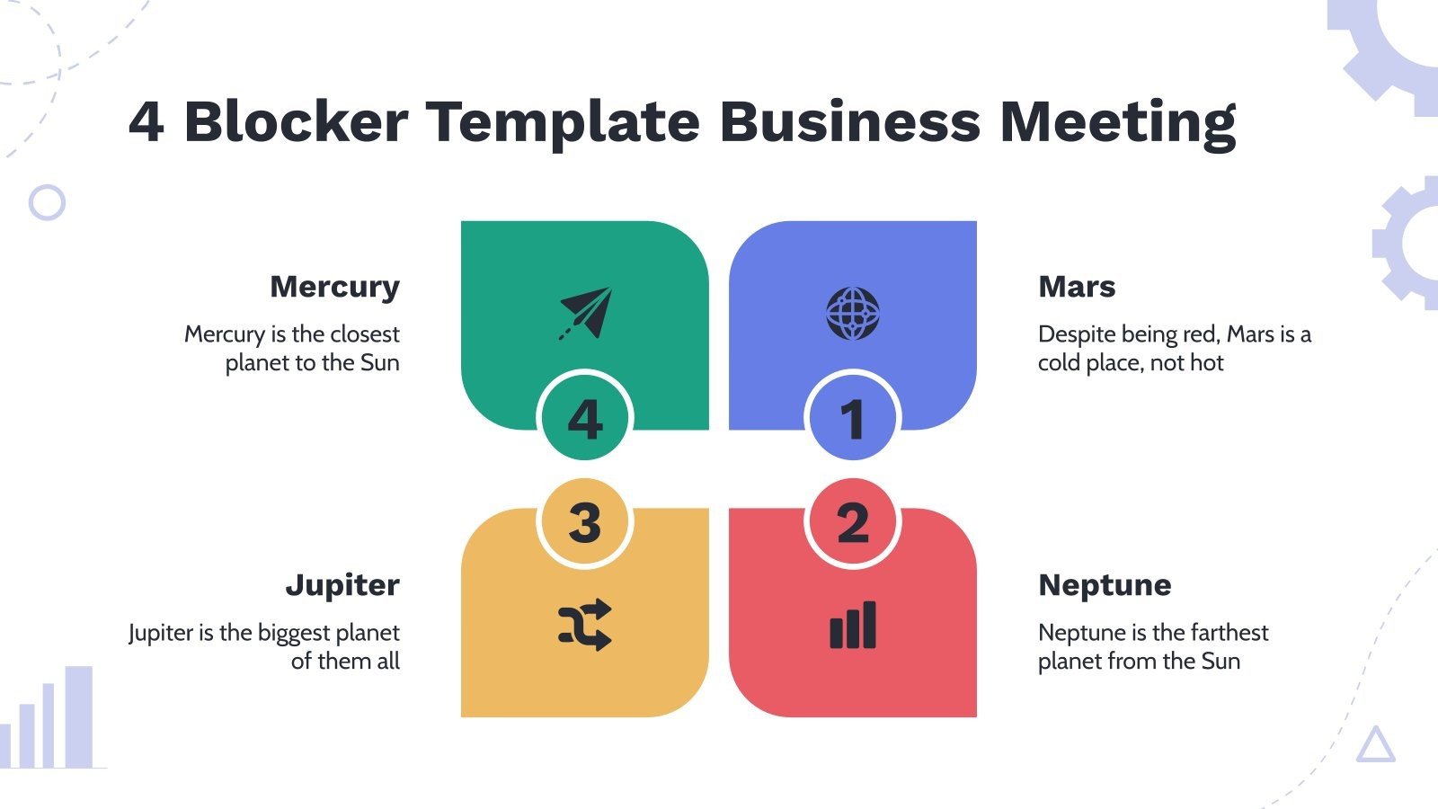 4 Blocker Template Business Meeting Presentation