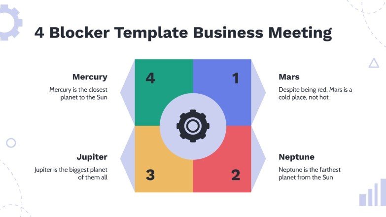 4 Blocker Template Business Meeting Presentation