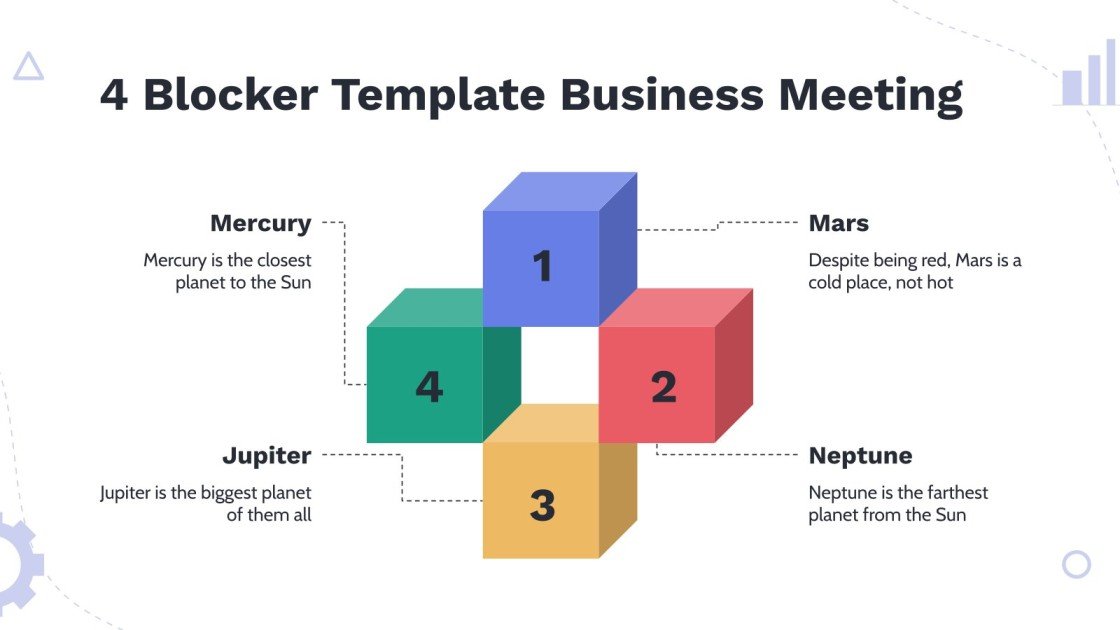 4 Blocker Template Business Meeting Presentation