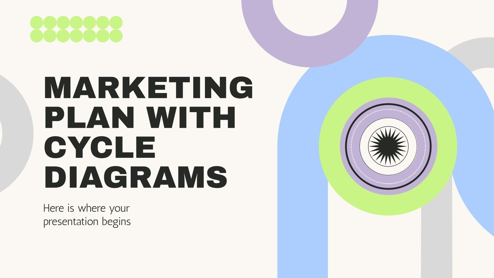 Marketing Plan with Cycle Diagrams Presentation