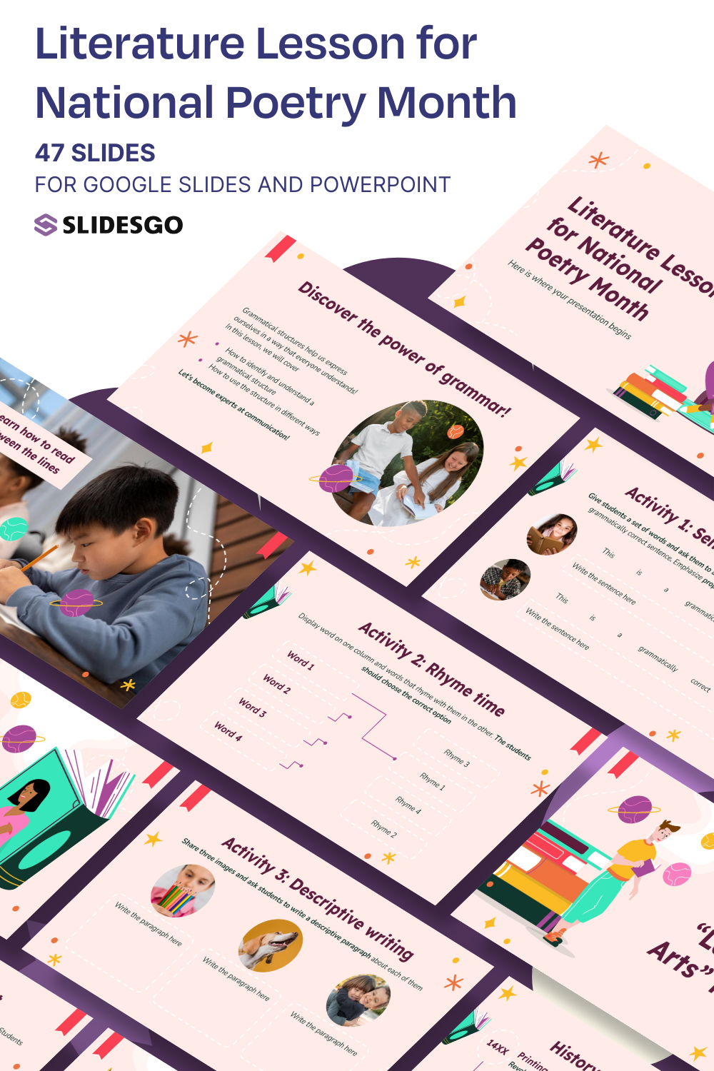 Literature Lesson for National Poetry Month Presentation