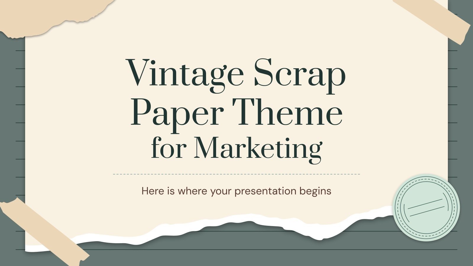 Vintage Scrap Paper Theme for Marketing