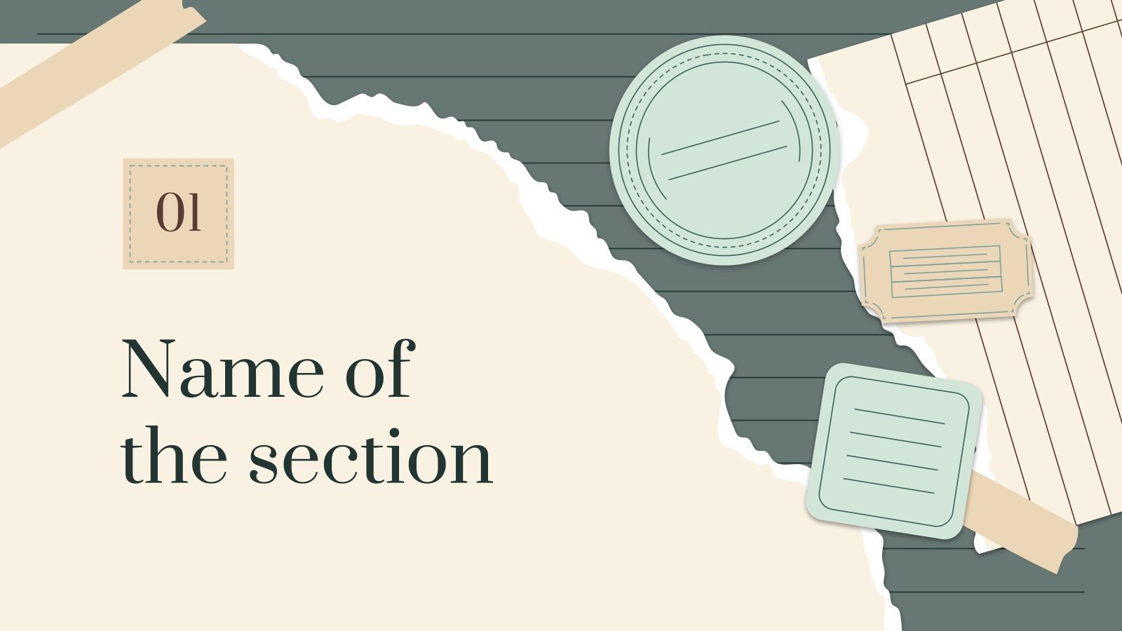 Vintage Scrap Paper Theme for Marketing