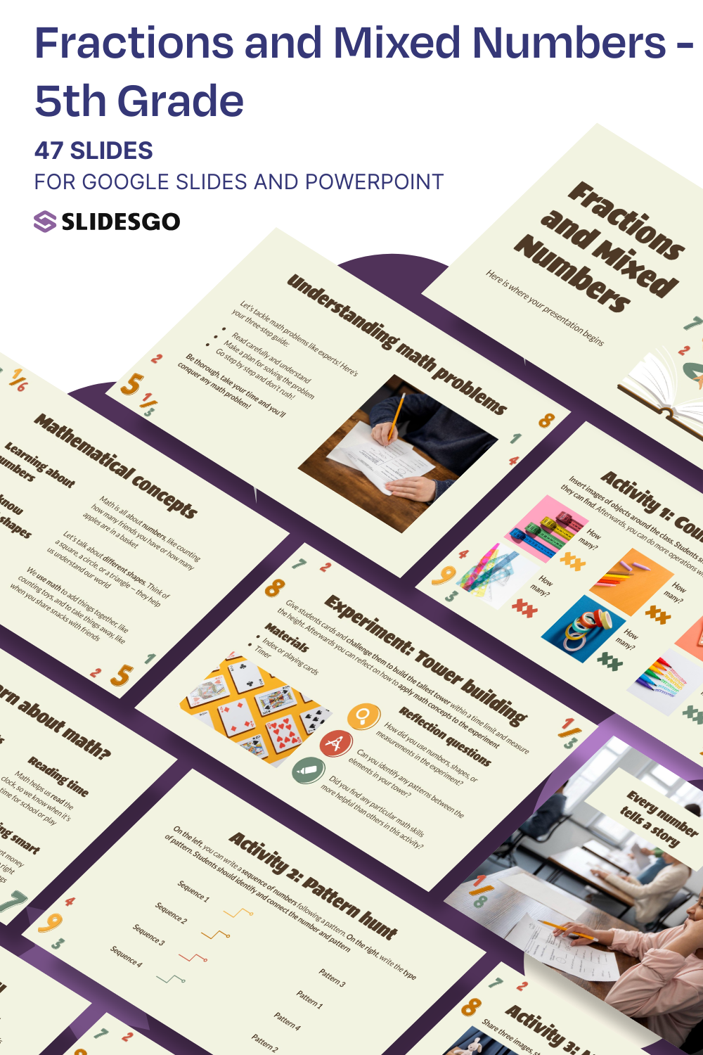 Fractions and Mixed Numbers - 5th Grade Presentation