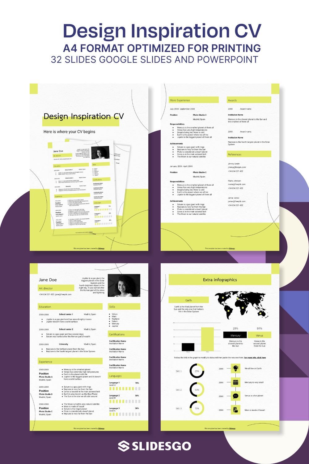 Design Inspiration CV Presentation