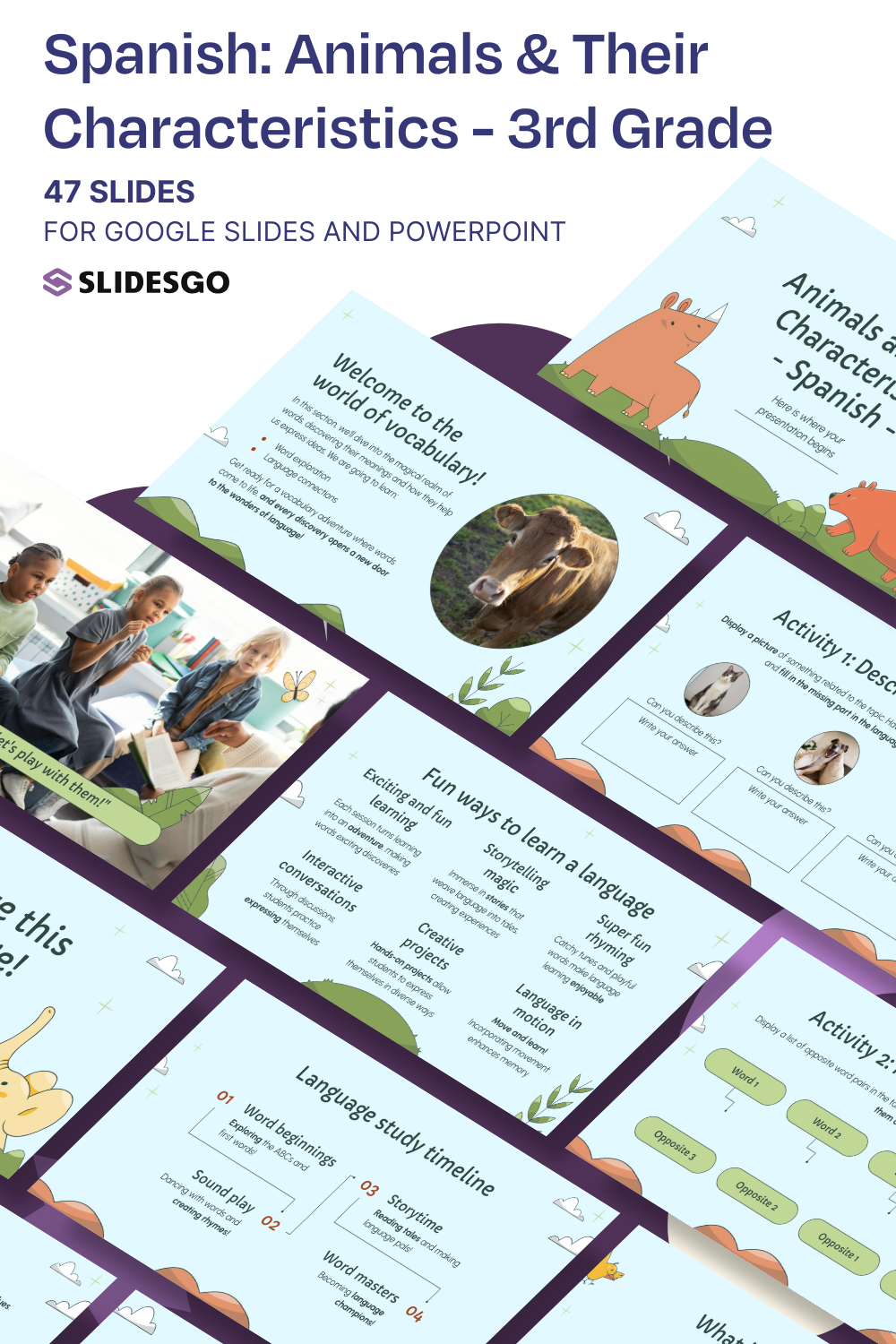 Animals and Their Characteristics - Spanish - 3rd Grade