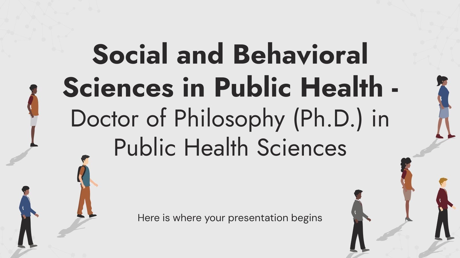 Social and Behavioral Sciences in Public Health - Doctor