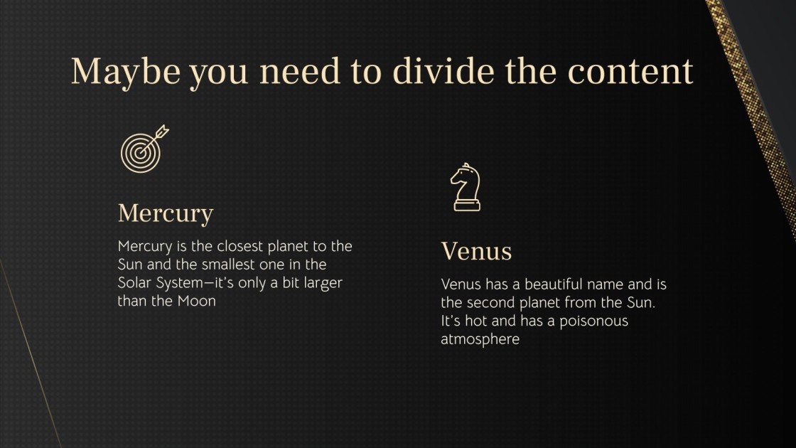 Elegant and Dark Slideshow Presentation