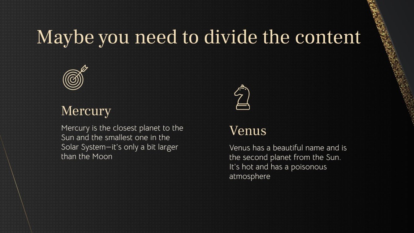 Elegant and Dark Slideshow Presentation