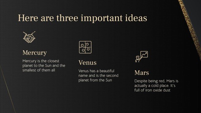 Elegant and Dark Slideshow Presentation