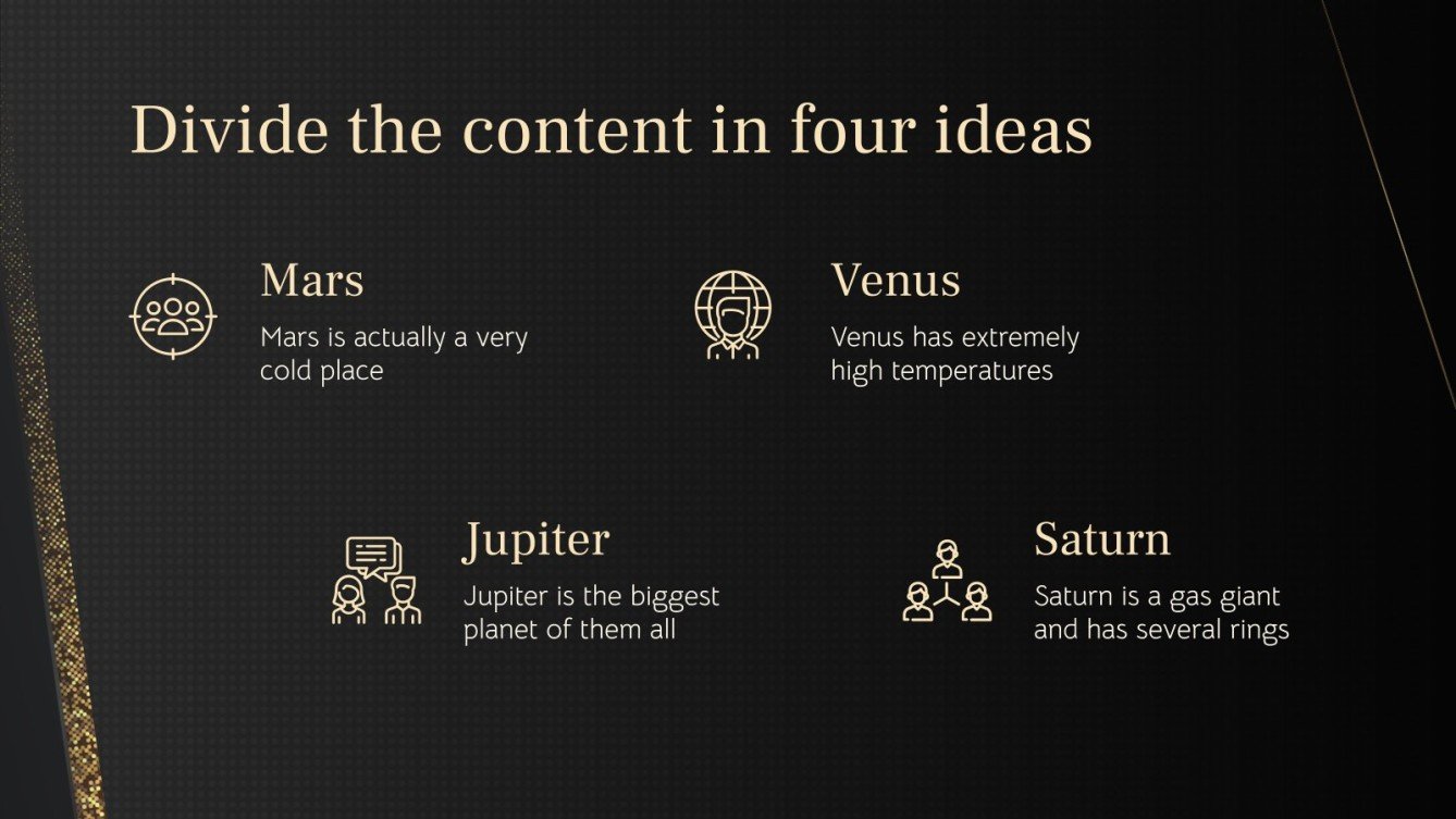 Elegant and Dark Slideshow Presentation