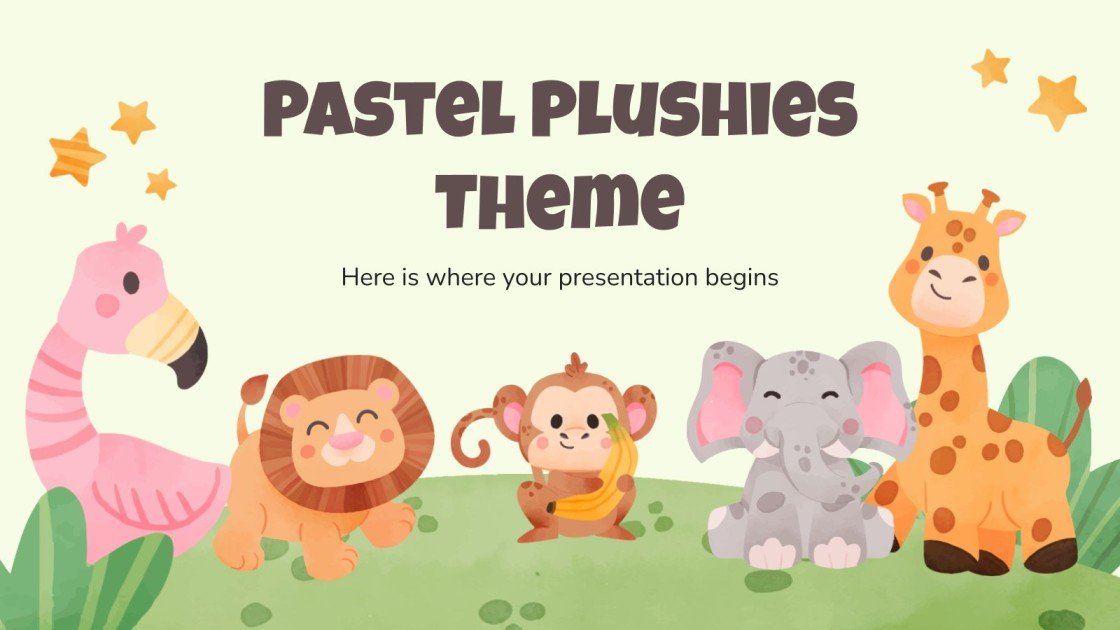 Pastel Plushies Theme Presentation